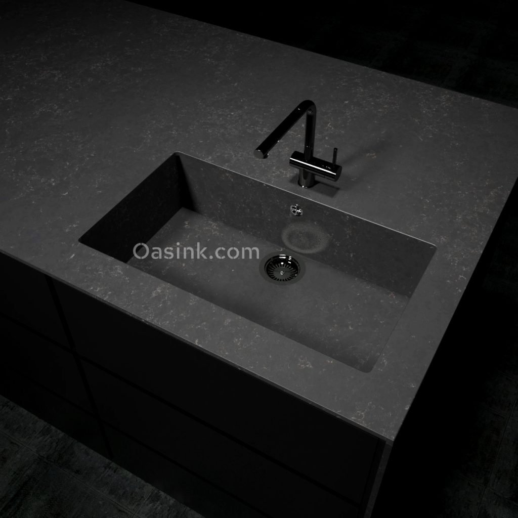 Silestone Corktown | Sa Caleta Sink - Oasink integrated sinks.
